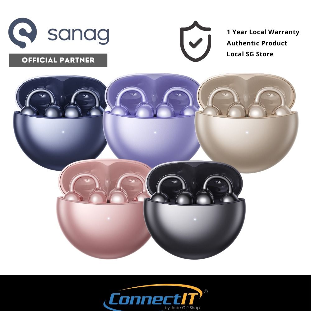 Sanag S6S Pro Ear Clip Bluetooth Headphones | 38H Playtime (1 Year Local Warranty), Audio ...