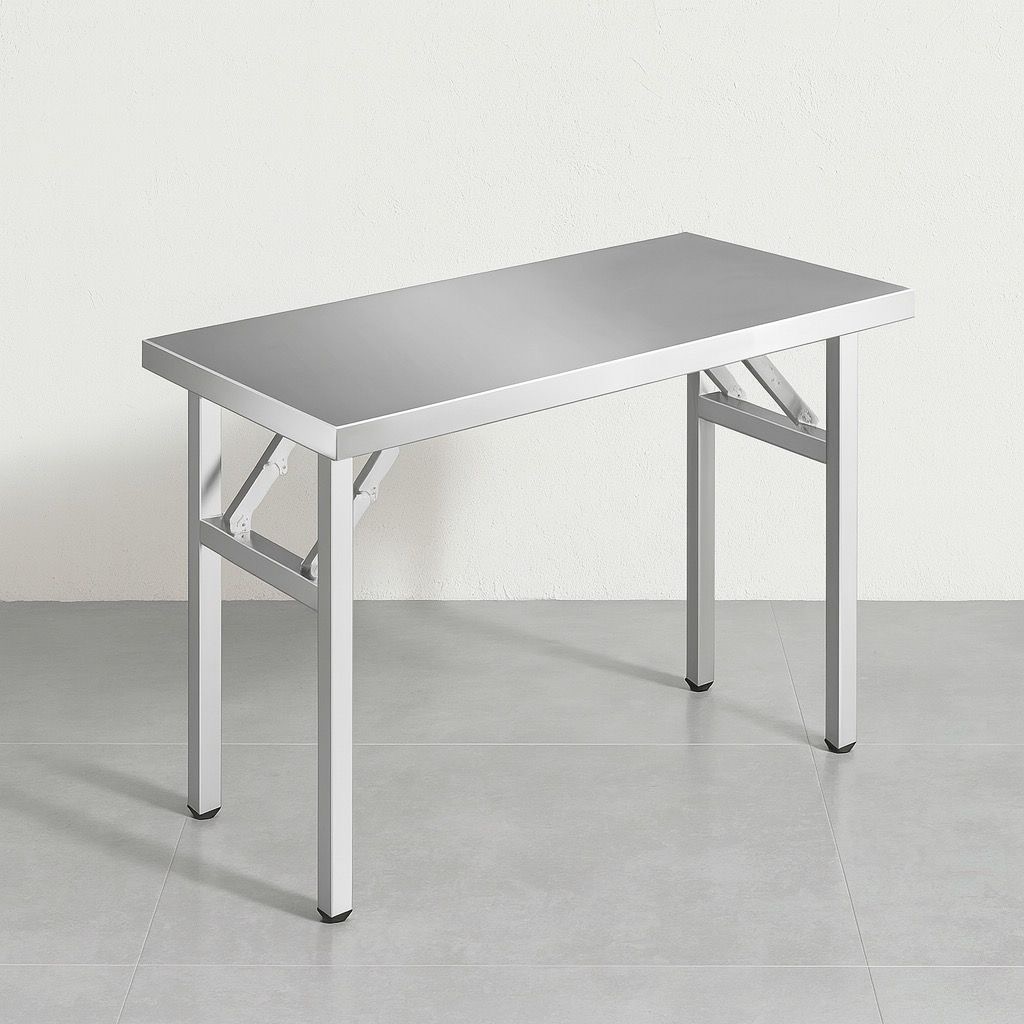 Stainless Steel Folding Dining Table | Heavy Duty Kitchen Preparation ...