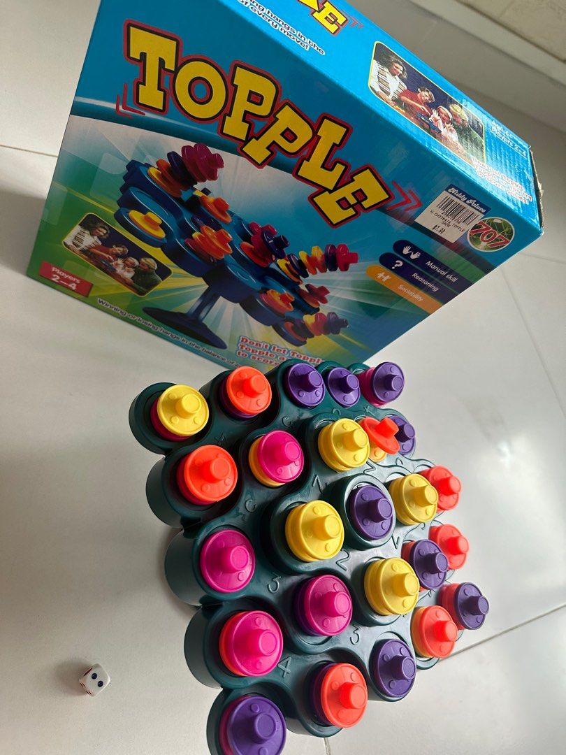Topple Board Game - Family Fun, Hobbies & Toys, Toys & Games on Carousell