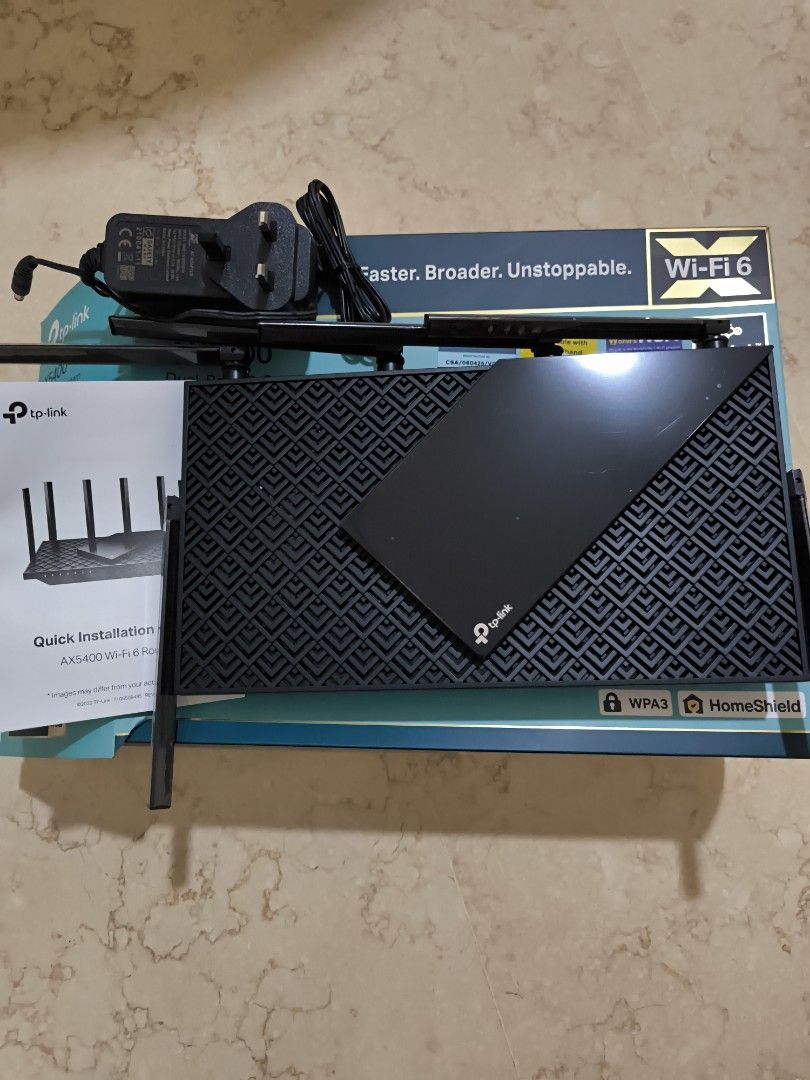 TP-Link AX5400 Dual-Band Gigabit Wi-Fi 6 Router, Computers & Tech ...