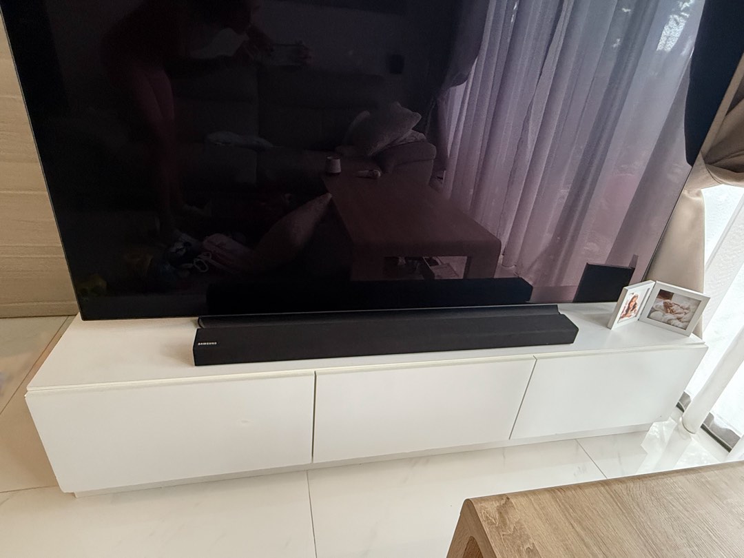 TV Console in cream colour , Furniture & Home Living, Furniture, TV ...