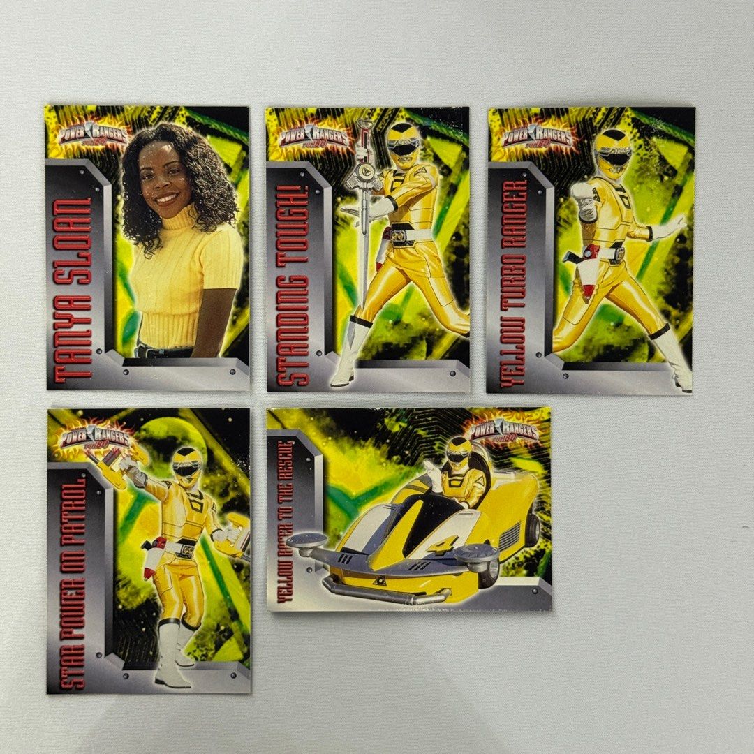 Upper Deck: Power Rangers Turbo Trading Cards (VERY RARE!) - Yellow ...