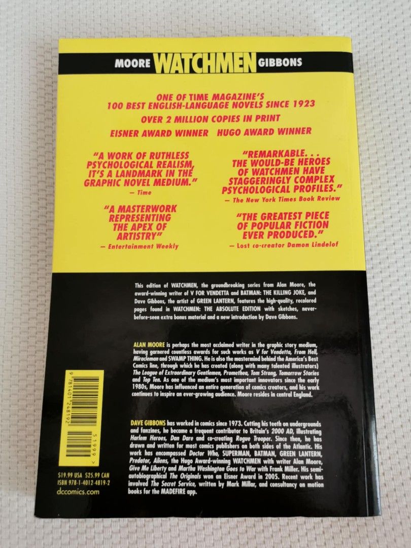 Watchmen by Alan Moore, Hobbies & Toys, Books & Magazines, Comics ...