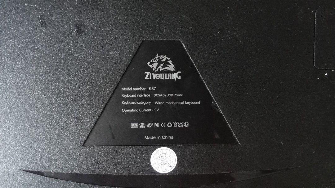 ZIYOULANG K87 HOT SWAPPABLE KEYBOARD, Computers & Tech, Parts ...