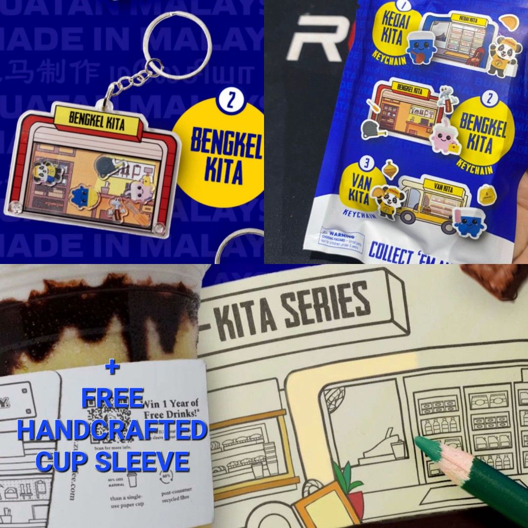 ZUS COFFEE X MR. DIY KEYCHAIN, Hobbies & Toys, Collectibles ...