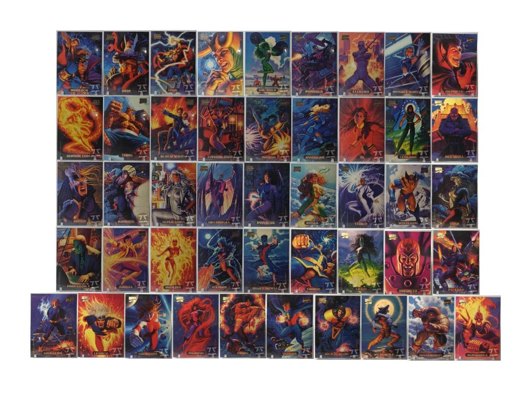 1994 Marvel Masterpieces Collectible Cards Superhero/Villain Card ...