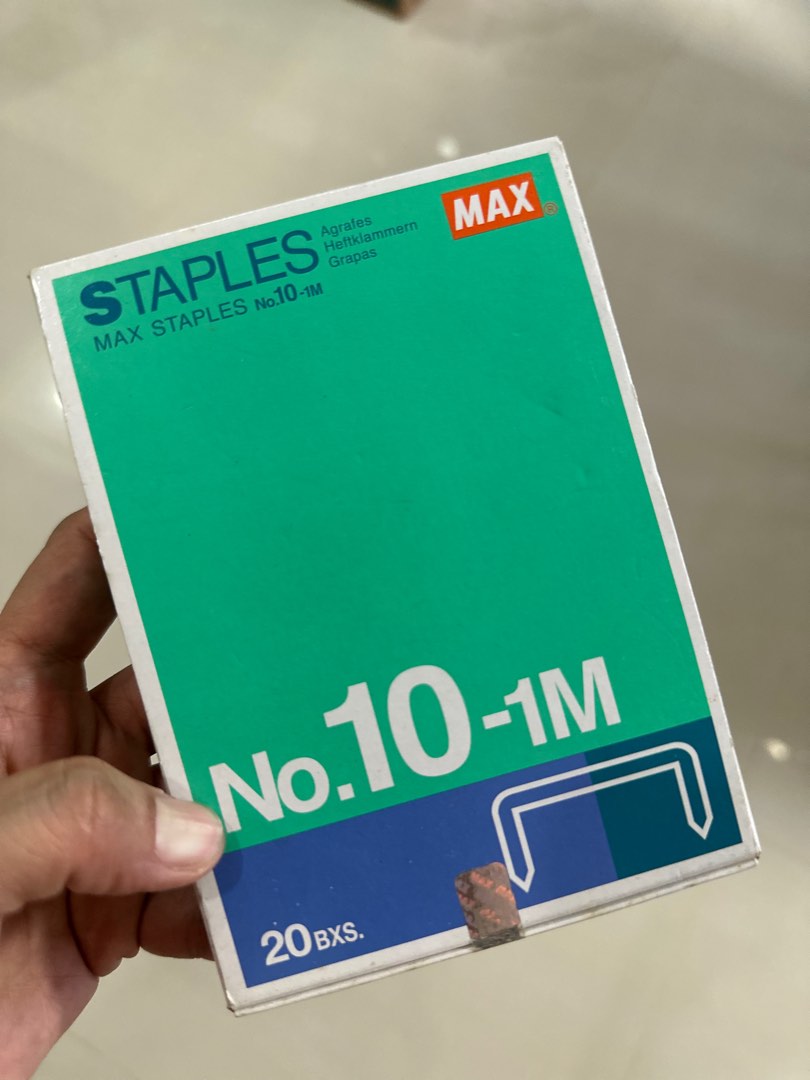 $4 Max No.10-1M Staple Pins Bullets (20 small boxes per Big Box ...