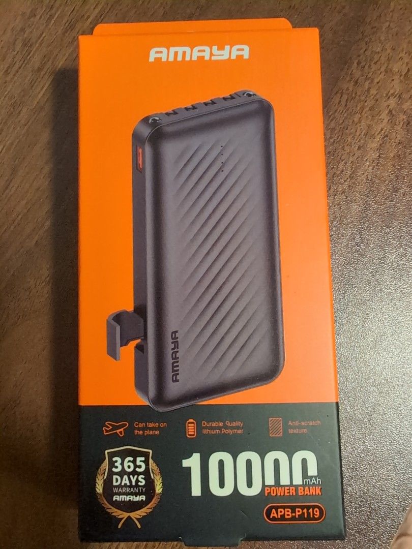 Amaya 10000mAh Power Bank APB-P119, Mobile Phones & Gadgets, Mobile & Gadget Accessories, Power ...