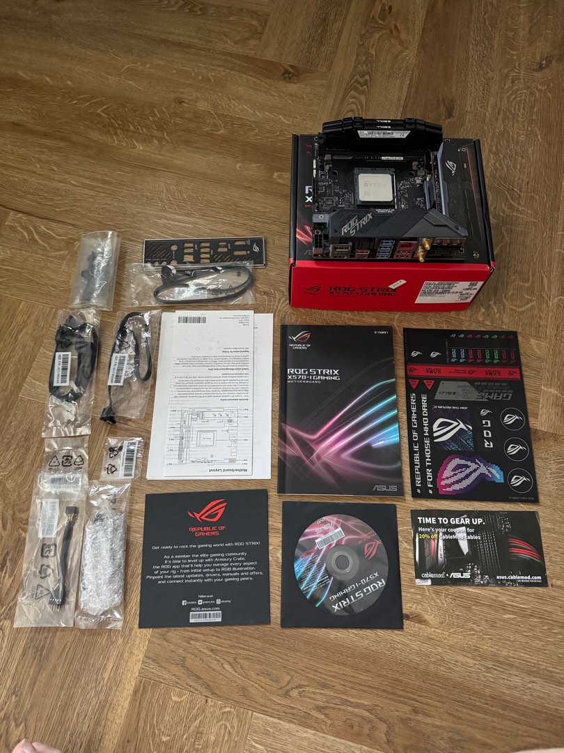 ASUS ROG Strix X570-I Gaming Motherboard + Ryzen 9 5900X + RAM ...
