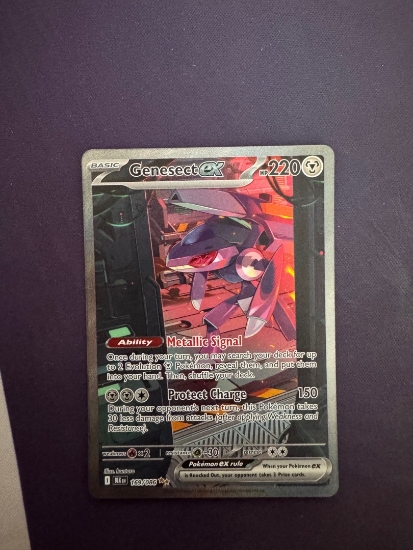 Black Bolt Genesect SIR (ENG), Hobbies & Toys, Toys & Games on Carousell