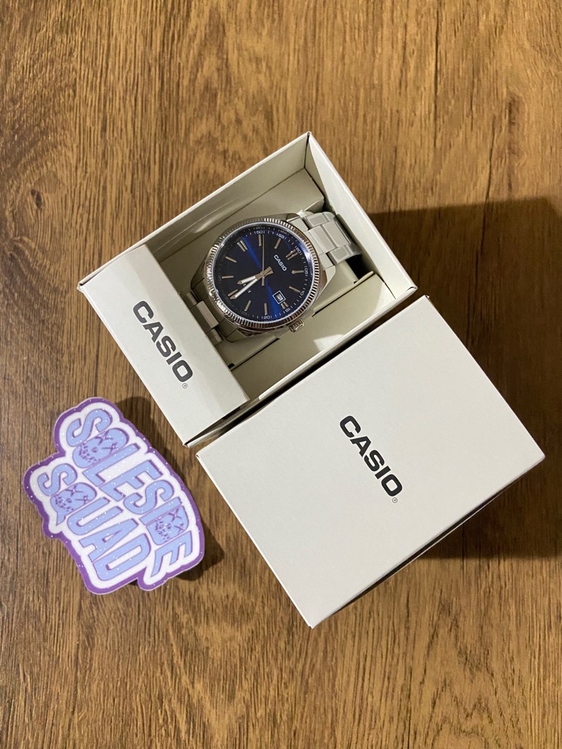 Casio Blue Dial Mens Watch, Men's Fashion, Watches & Accessories ...