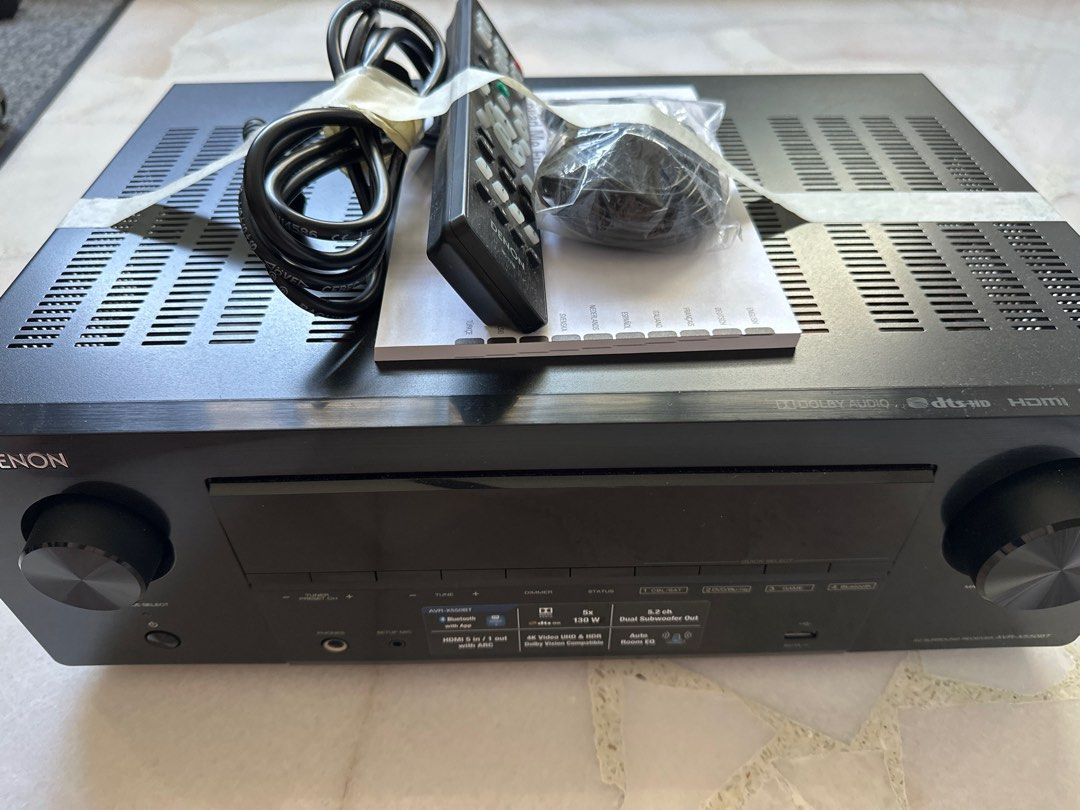 Denon AVR-X550BT 5.2 Channel AV Receiver, Audio, Soundbars, Speakers & Amplifiers on Carousell