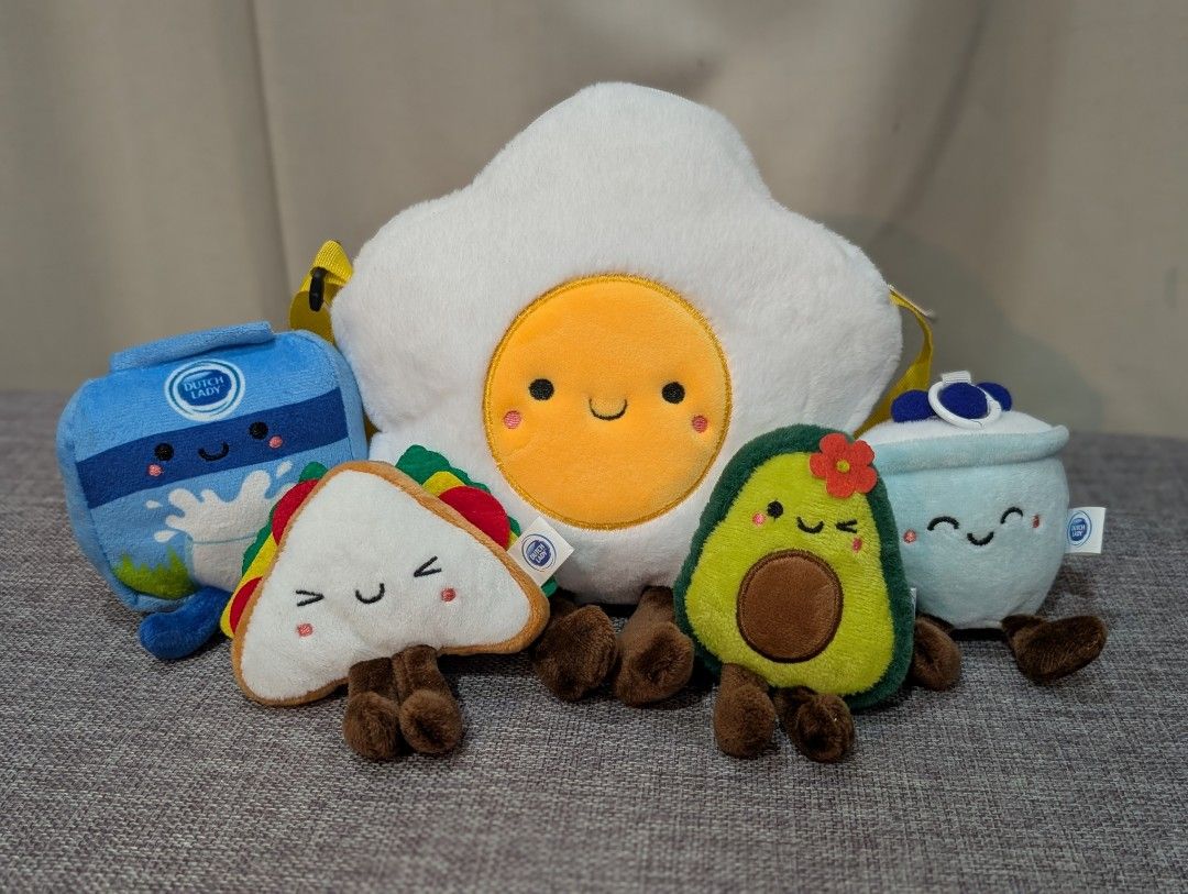 Dutch Lady Breakfast Buddies Plushie sling bag / blindbox, Hobbies ...