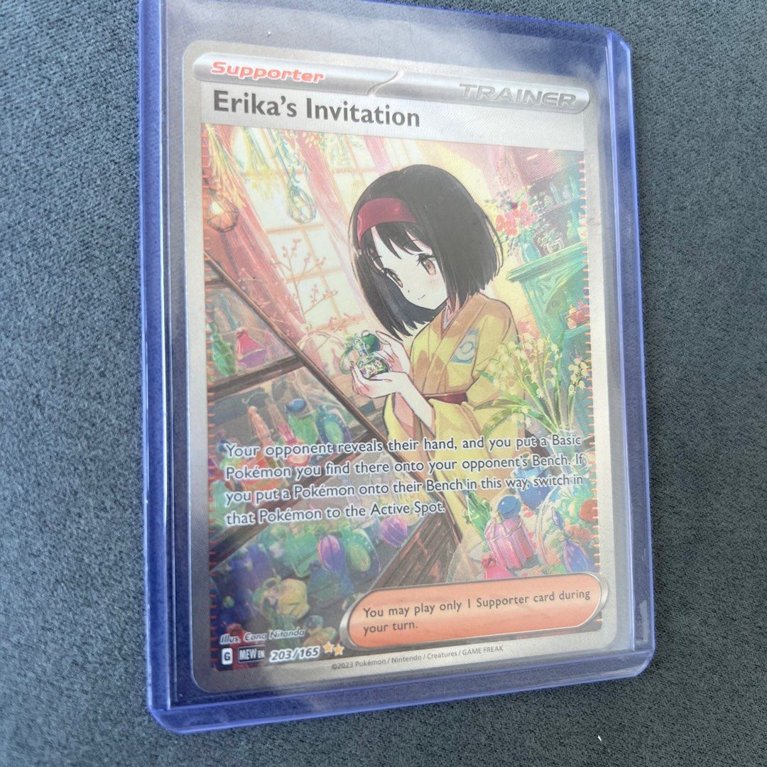 Erika's Invitation - 203/165 - Trainer Card Pokemon 151, Hobbies & Toys ...