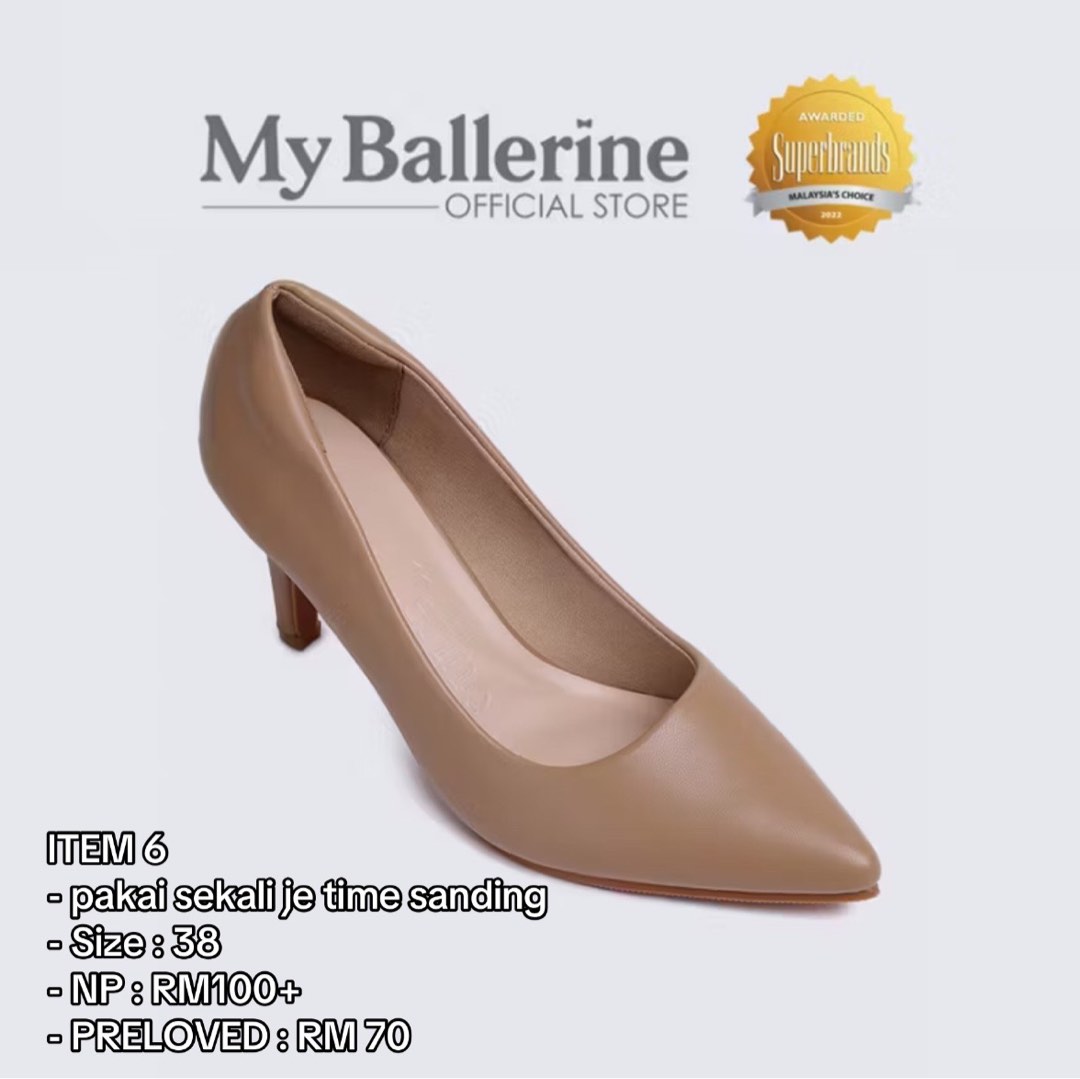 heels nikah | heels tunang | ballerina, Women's Fashion, Footwear ...