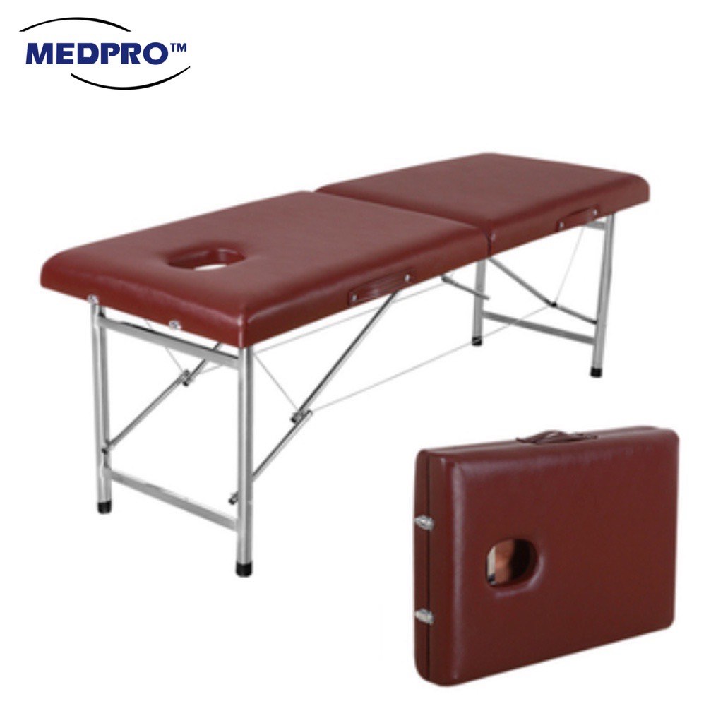 MEDPRO Portable Massage Table - Black, Health & Nutrition, Massage ...