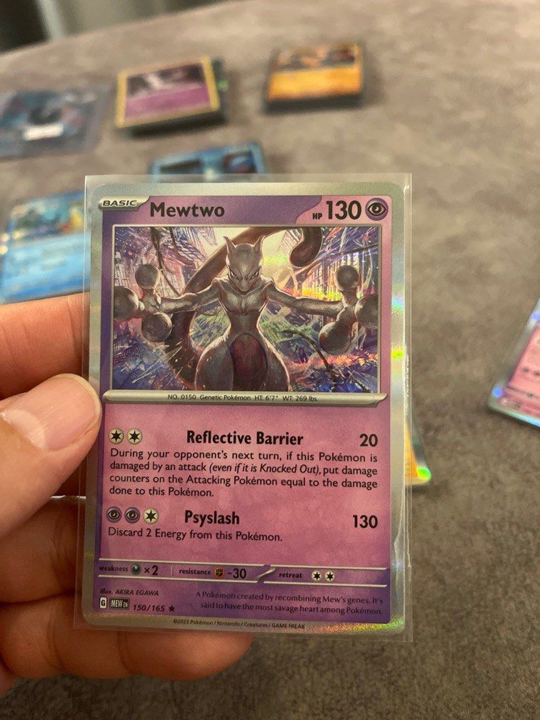 Mewtwo Holo 150/165 SV: Scarlet & Violet 151 NM, Hobbies & Toys, Toys ...