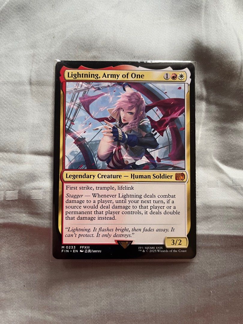[MTG] Lightning, Army of One || Final Fantasy || Magic the Gathering ...