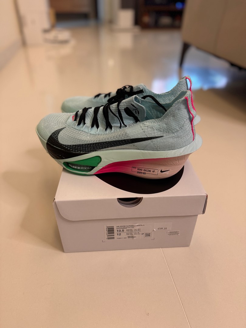 Nike Air Zoom Alphafly Next% 3 - Glacier Blue/Mint Foam, Men's Fashion ...