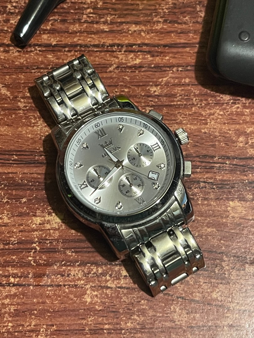 Olevs White Original Watch, Luxury, Watches on Carousell