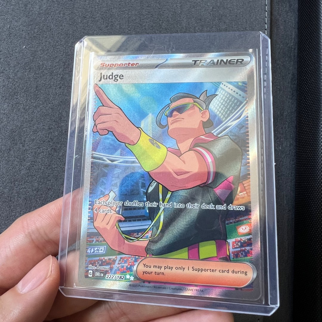 Pokemon TCG Judge Trainer Card destined rivals- 222/184, Hobbies & Toys ...