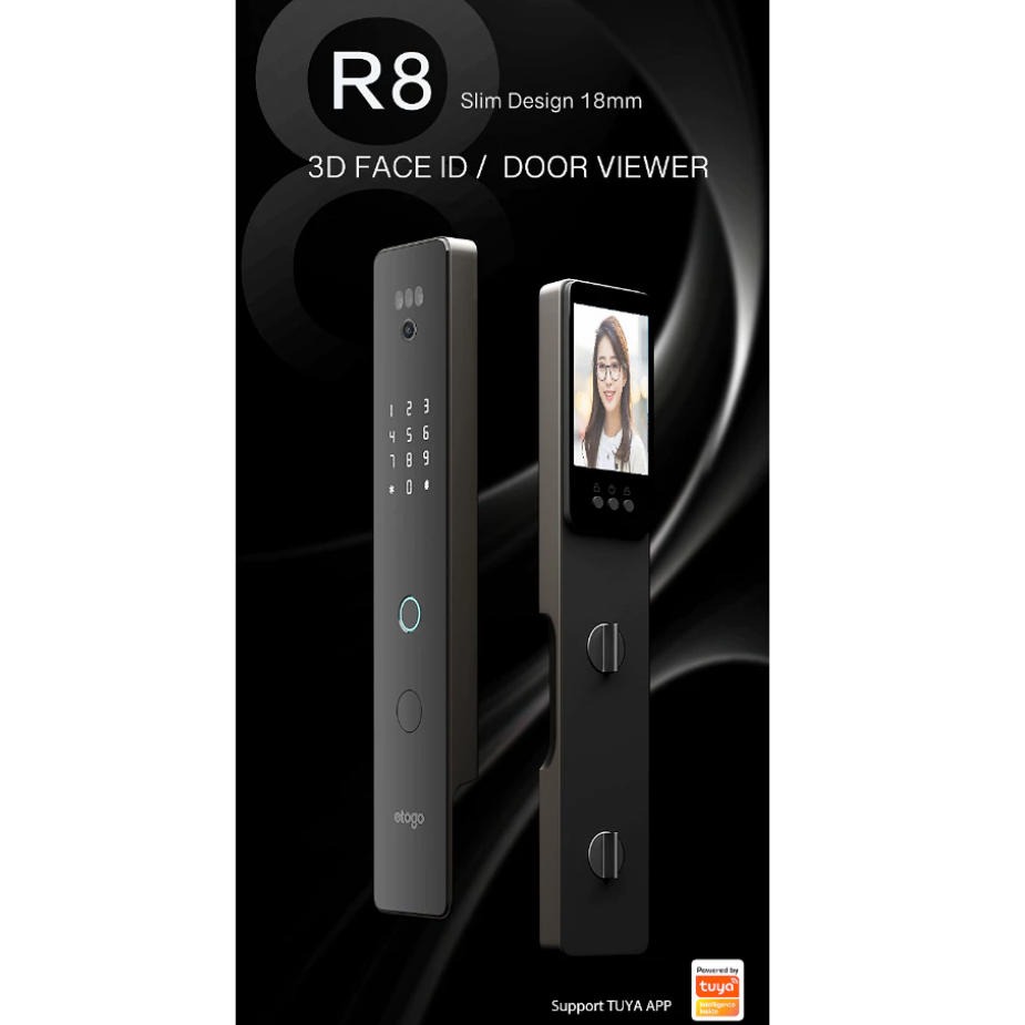 R8 NEW Digital Door lock Face Recognition/Door Viewer/Fingerprint ...