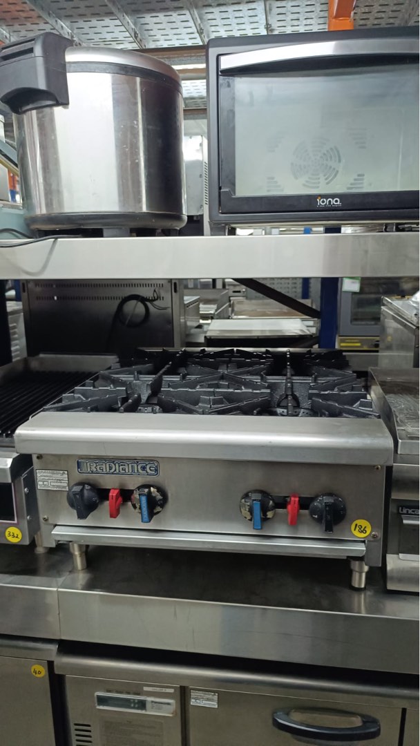 Radiance 4 open burner / lpg gas open burner / tabletop 4 open burner ...