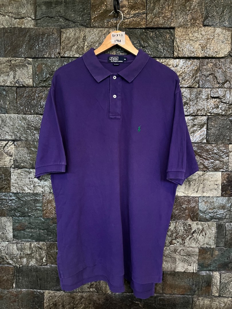 Ralph Lauren Dark Purple Polo, Men's Fashion, Tops & Sets, Tshirts ...