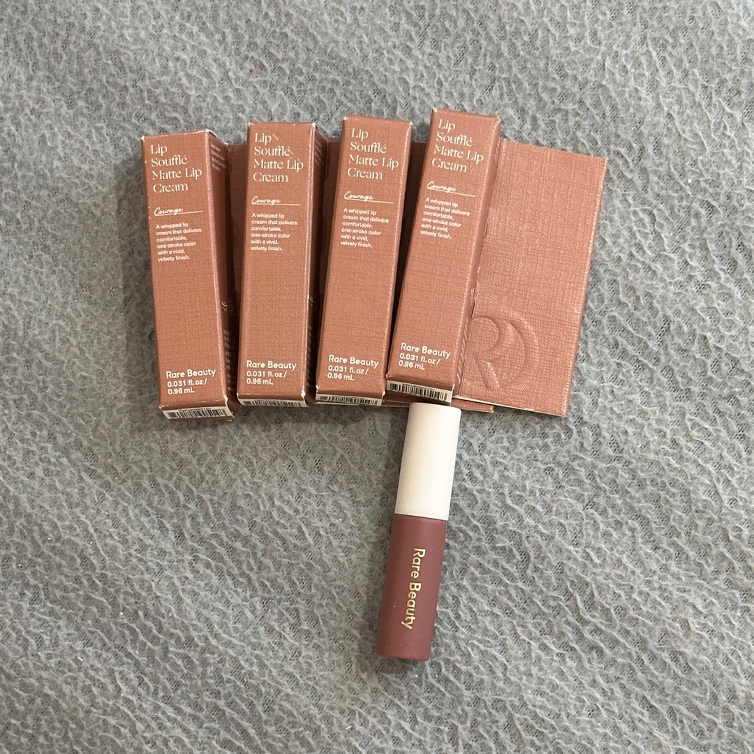 Rare Beauty Lip Souffle Matte Lip Cream Shade Courage Mini Lipstick Lip ...