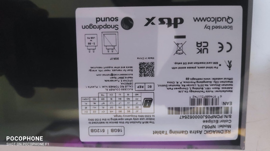 REDMAGIC Astra Gaming Tablet NP05J - Eclipse, Computers & Tech, Laptops ...