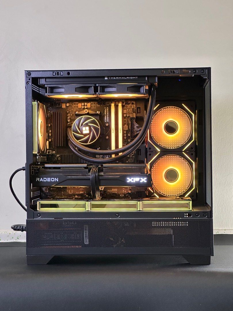 RX 9060 XT 16GB + Ryzen 5 5600 | Aesthetic Performance Gaming PC | 16GB ...