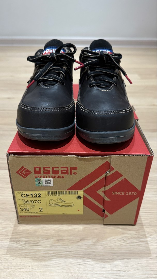 Safety Shoe ESD brand Oscar, Men's Fashion, Footwear, Boots on Carousell