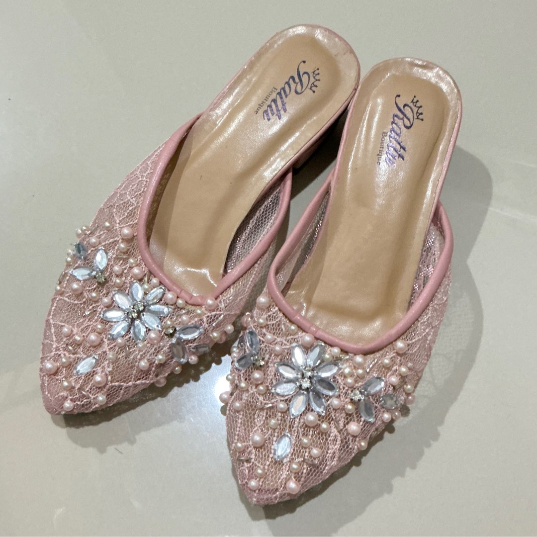 Sandal Wisuda / Nikahan - Pink - 35-36, Fesyen Wanita, Sepatu di Carousell