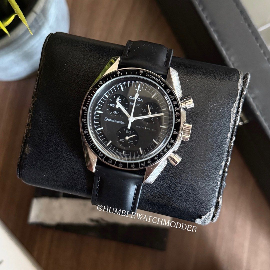 Seiko Moonswatch Mod (Metal Case), Men's Fashion, Watches & Accessories ...