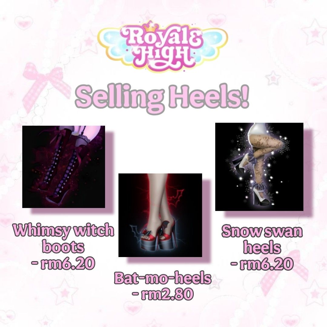 Selling rh heels! (Royale high Roblox), Video Gaming, Gaming ...