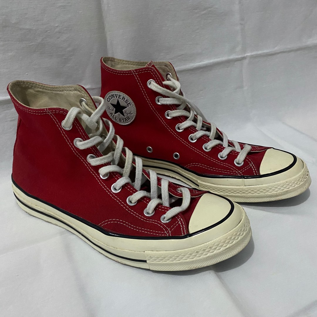 Sepatu Converse Chuck Taylor 70s High Merah Size 42, Fesyen Pria ...
