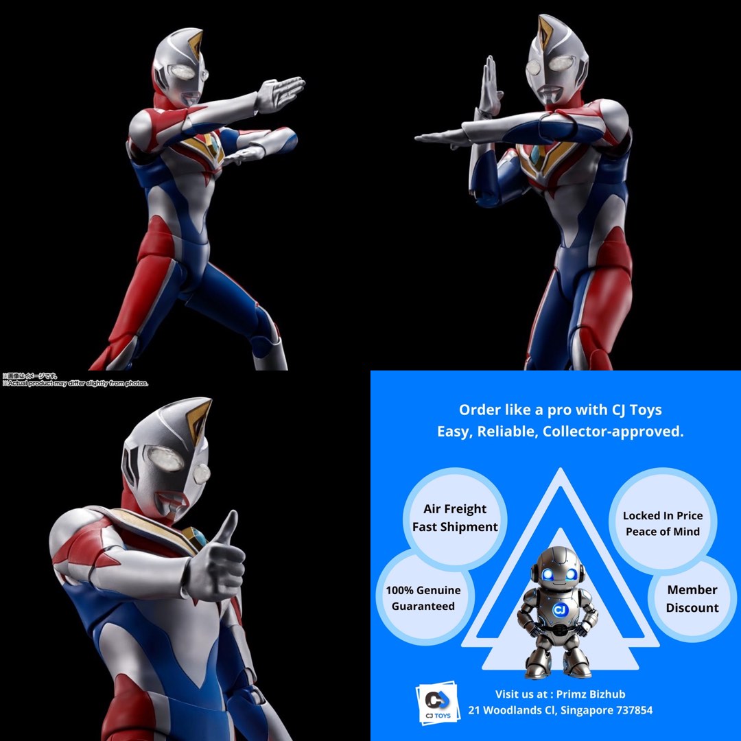 S.H.Figuarts (SHINKOCCHOU SEIHOU) SHF Ultraman Dyna Flash Type, Hobbies ...