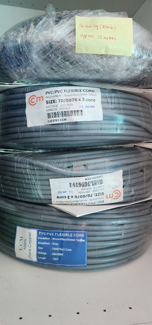 Sigma Cable PVC Insulated Non-Sheathed Cable, Computers & Tech, Parts ...