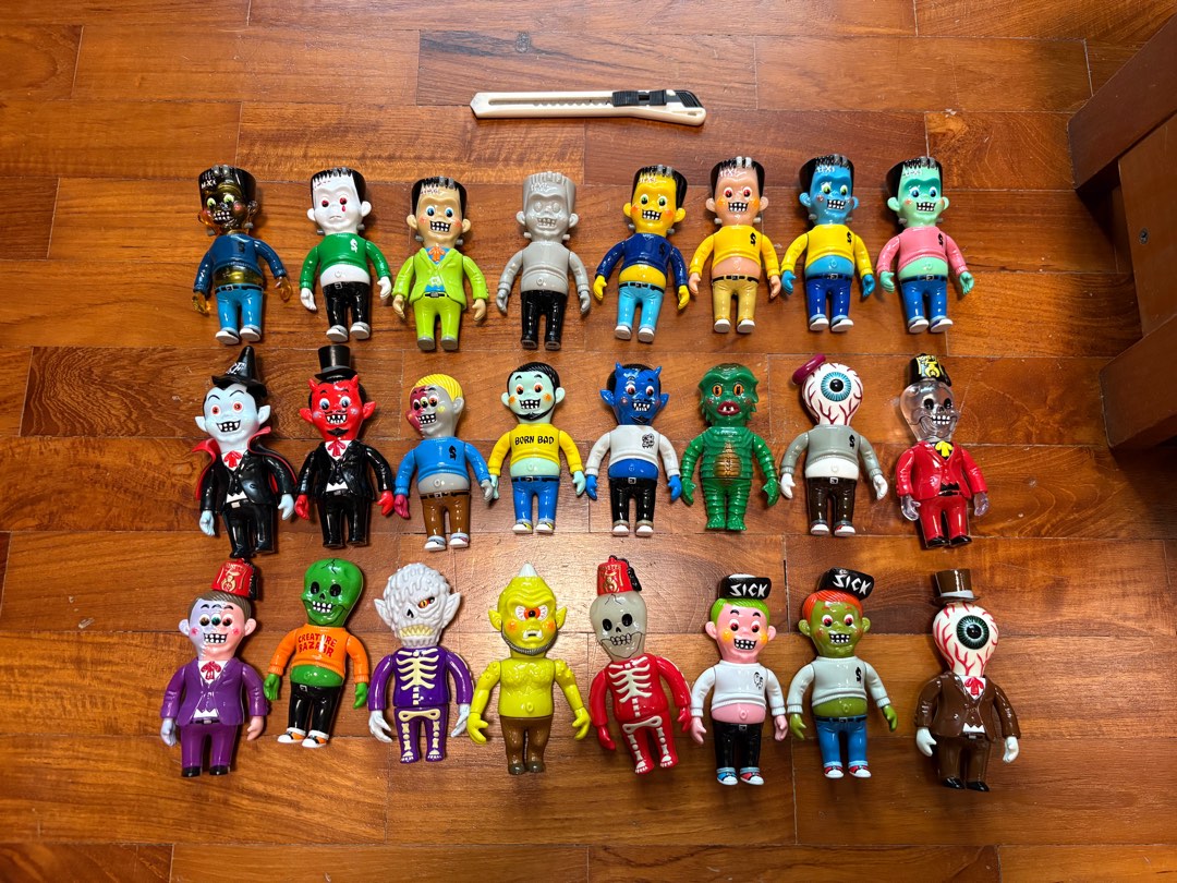Sofubi Monster World x Headlock studios series 1 and 2, Hobbies & Toys ...