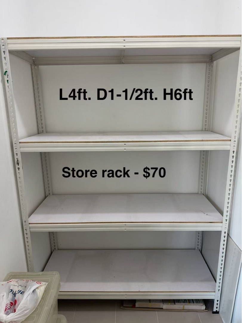 Store Rack - 4ft x 1.5ft x 6ft, Furniture & Home Living, Kitchenware ...