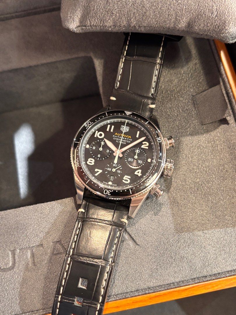 TAG Heuer Autavia Chronograph Automatic Watch, Luxury, Watches on Carousell
