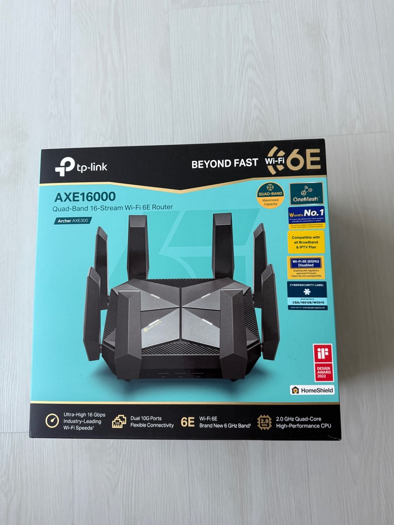 TP-Link AXE16000 Quad-Band Wi-Fi 6E Router, Computers & Tech, Parts ...