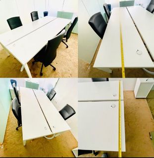 8 Seater Workstation (3 sets) (4 ft X 14 foot), Furniture & Home Living ...