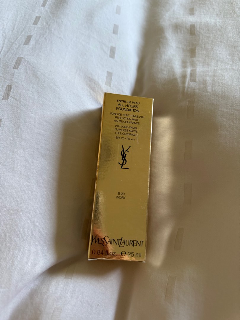 YSL All Hours Foundation Perfection Matte - B20 Ivory, Beauty ...