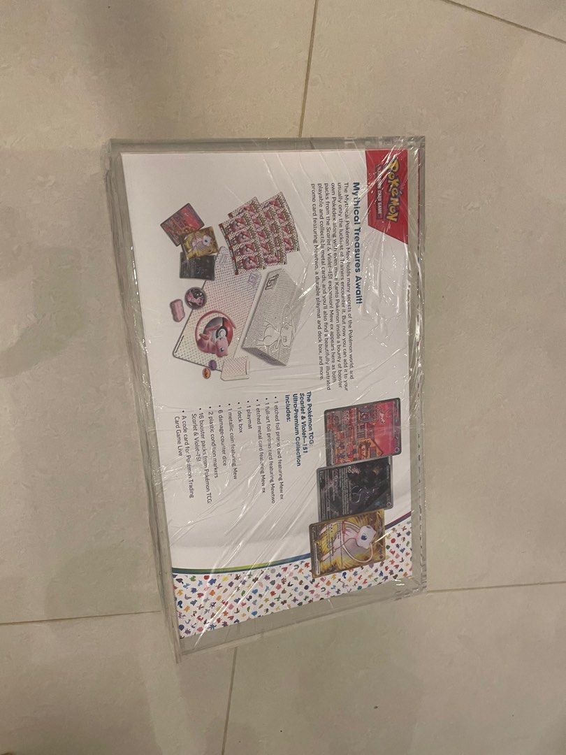 151 UPC Mew Ultra Premium Collection Box Pokemon With Acrylic Box ...