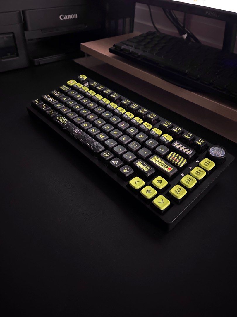 75% Full Aluminium Custom Keyboard (PBT Ghost Runner keycaps ...