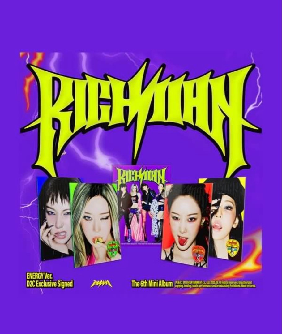 預訂 限量 簽名卡 Aespa The 6th Mini Album 'Rich Man' (ENERGY Ver.) CD GROUP/ KARINA/ GISELLE/ WINTER ...