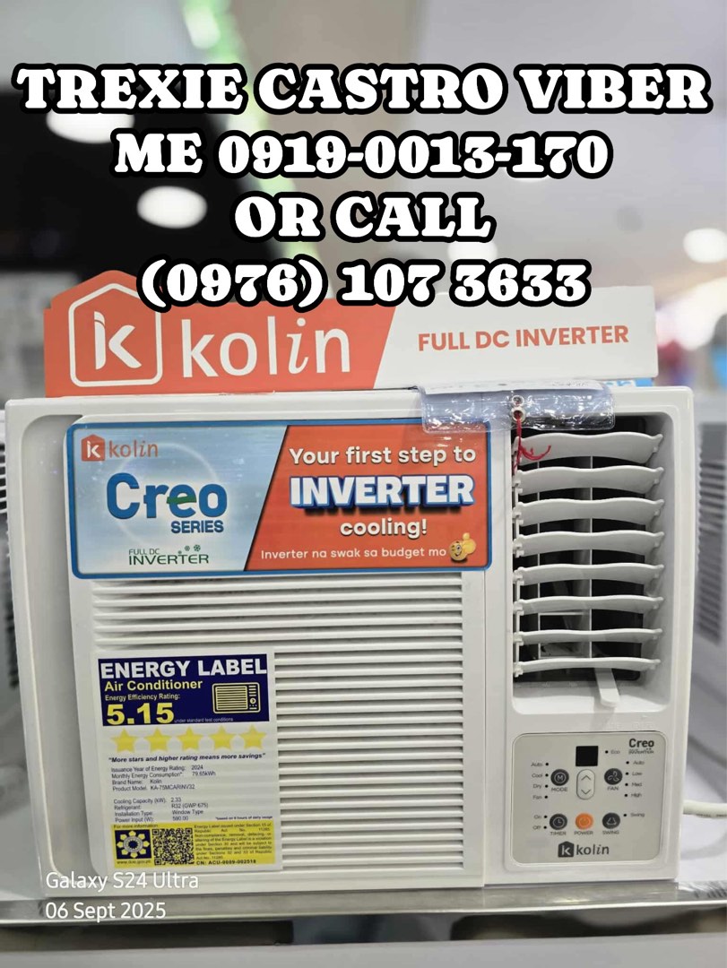 💙 KOLIN WINDOW TYPE FULL DC INVERTER AIRCON CREO MODEL and KOLIN WINDOW ...