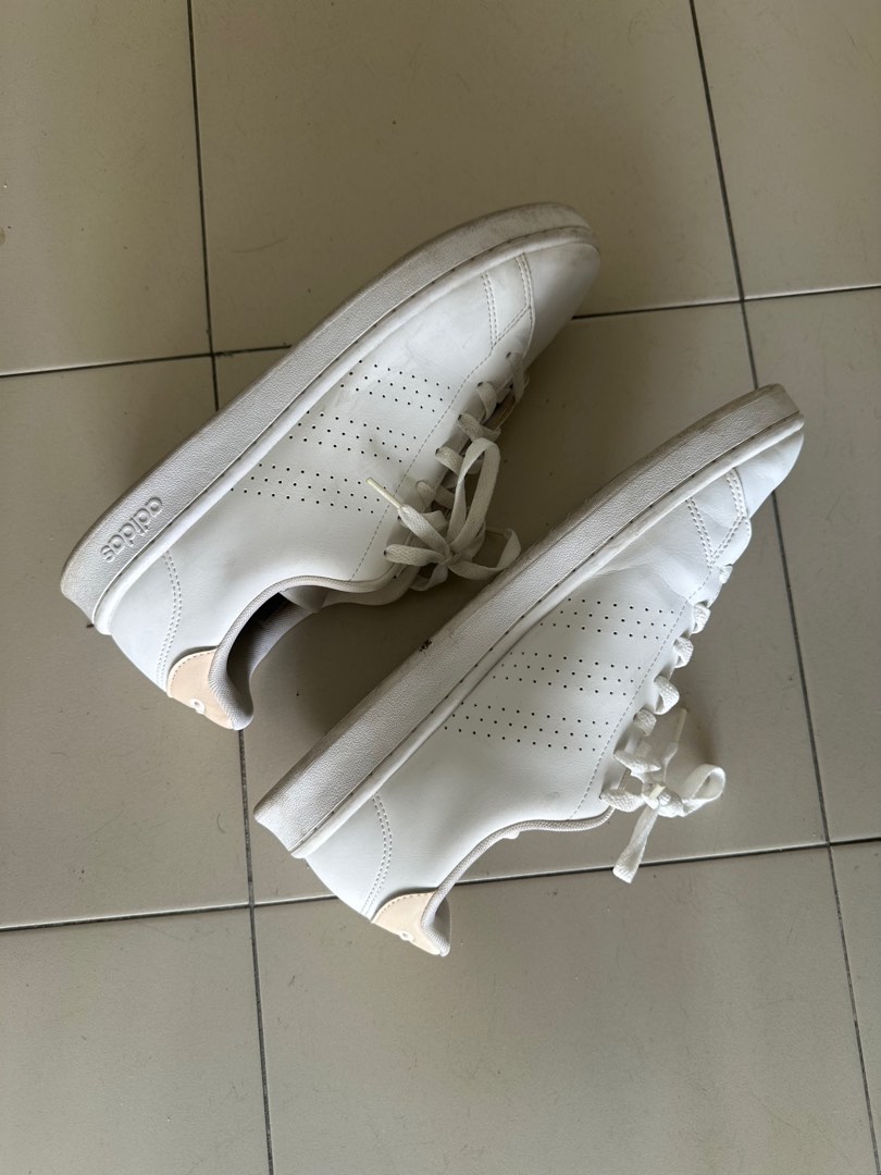 adidas Advantage Shoes Men white H06409 UK11, Men's Fashion, Footwear ...