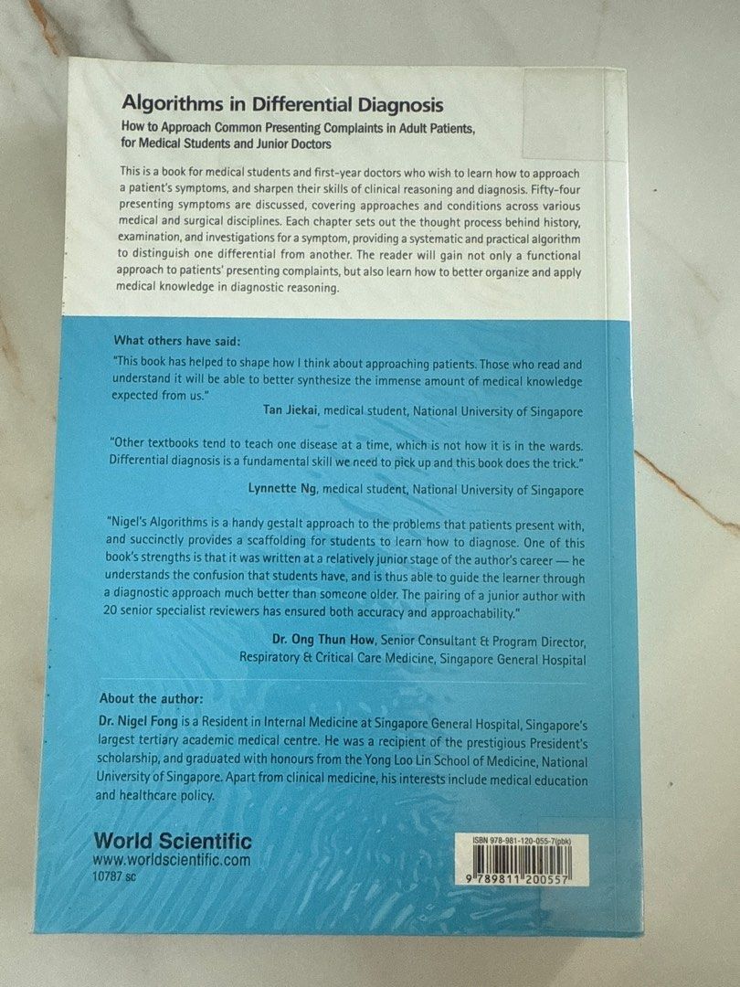 Algorithms in Differential Diagnosis by Dr. Nigel Fong, Hobbies & Toys ...